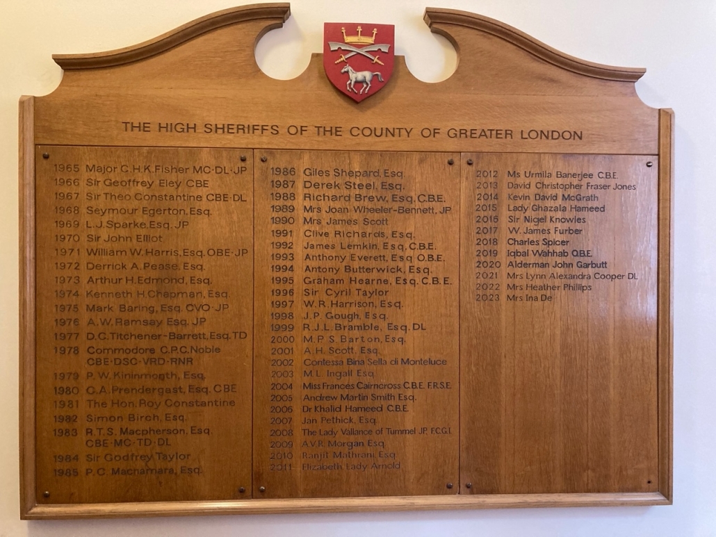 The Team - High Sheriff of Greater London